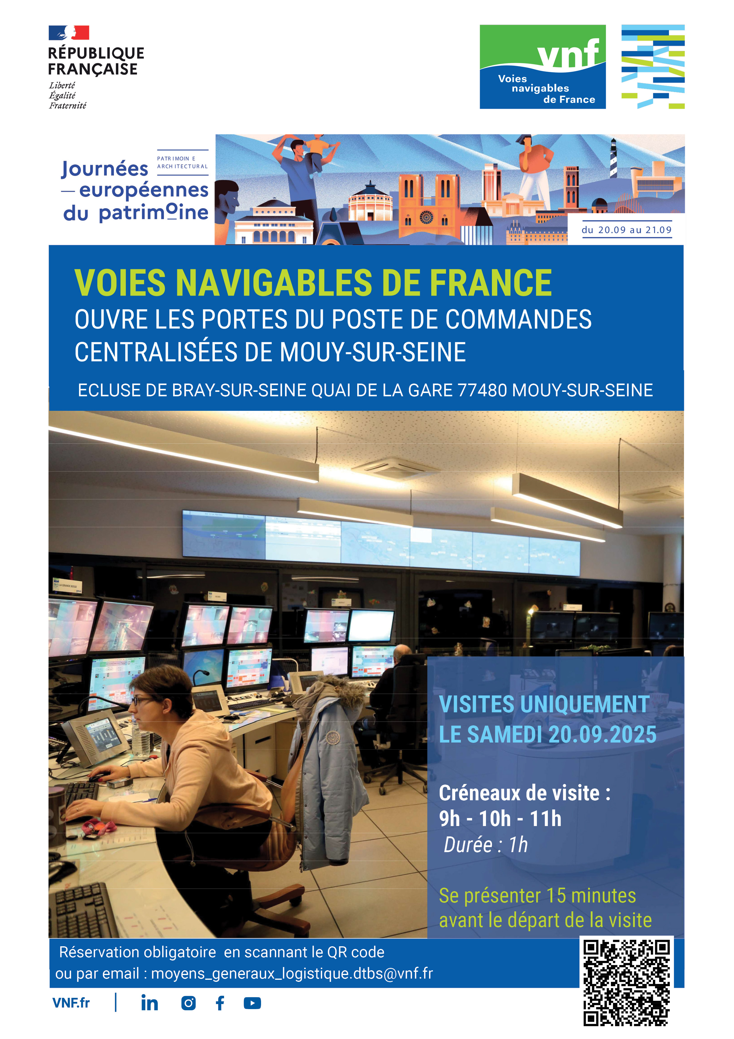 Visite du poste de commandes centralisées de Mouy-sur-Seine ...